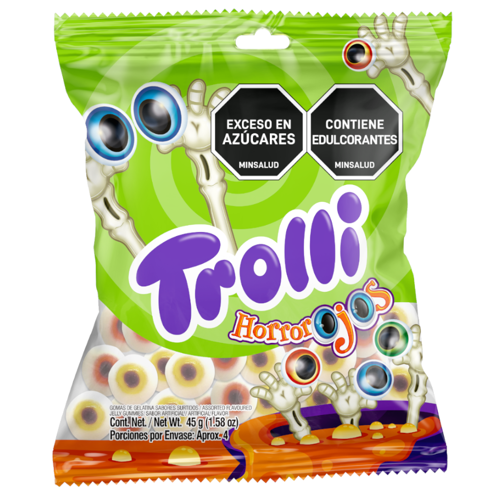 Gomitas Trolli Horror Ojos 45Gr | SuperBooM